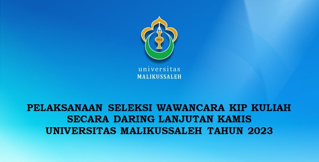 Cara Pembayaran Uang Kuliah Tunggal (UKT) Universitas Malikussaleh